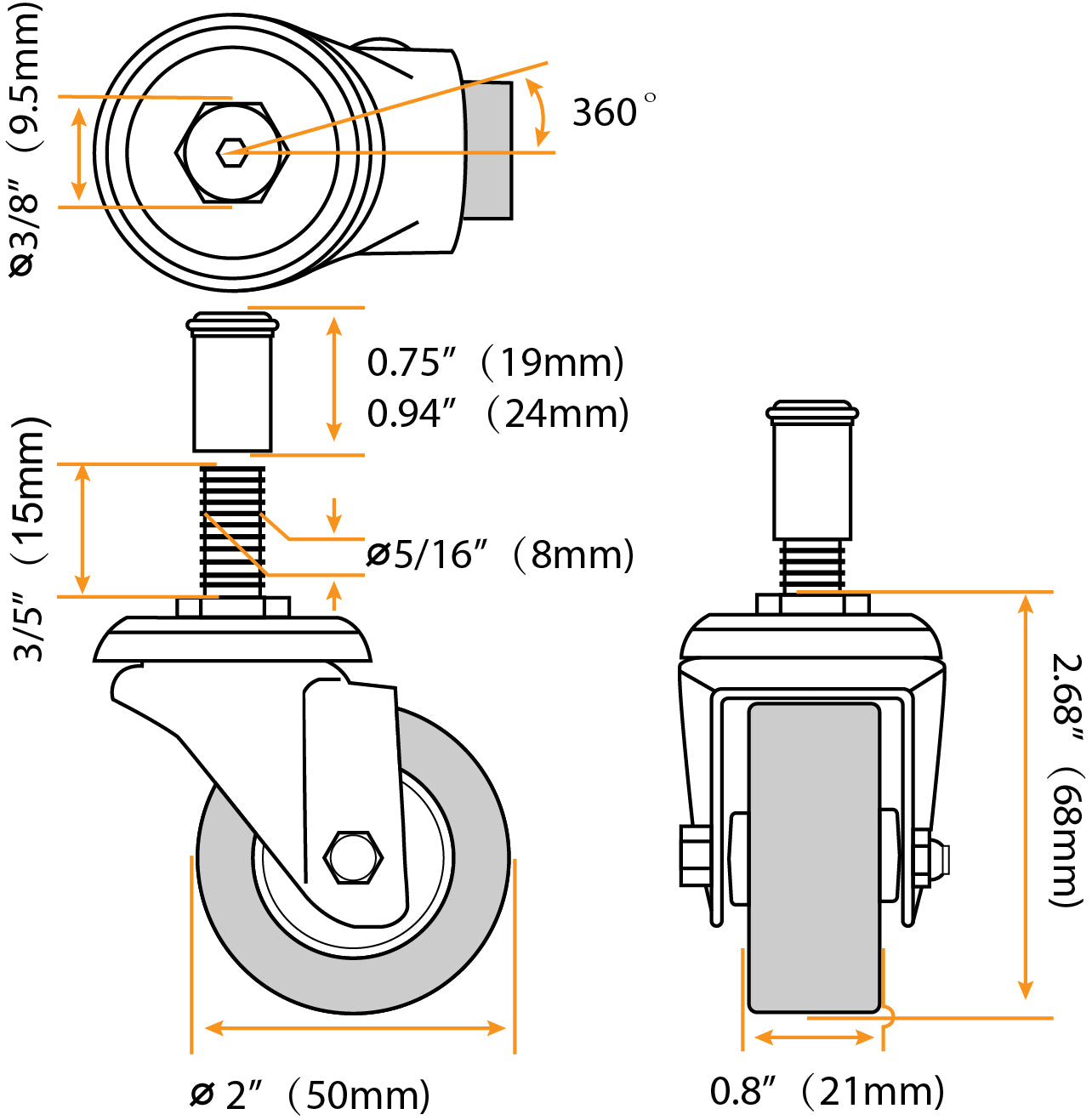 Caster Wheels for Creeper and Roller Seat （LRC-2） – The Larin Store
